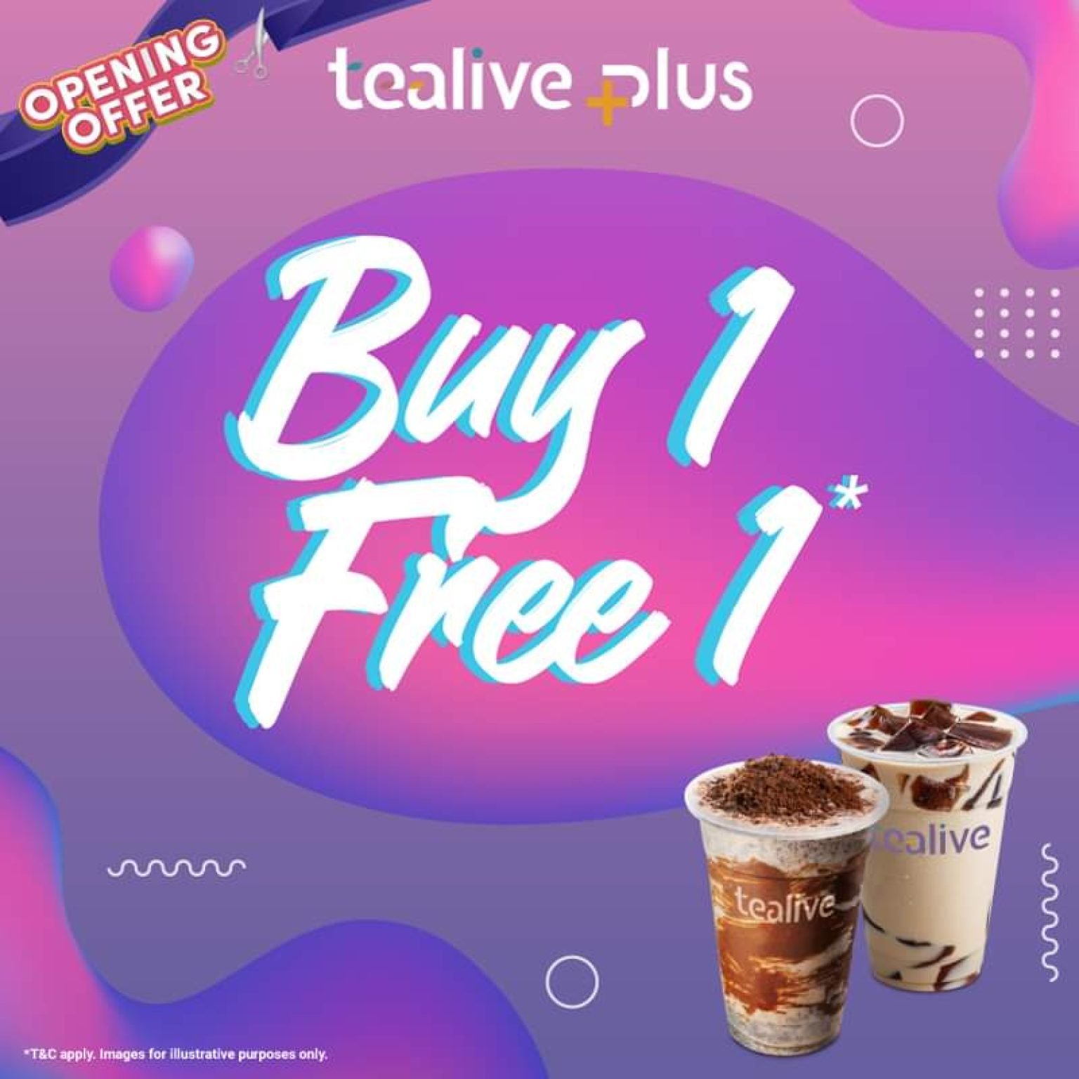 FREE 100 Tealive Drinks at Tealive Plus, Suria KLCC!