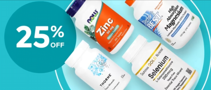 iHerb Offers 25% Off Minerals Supplements Promotion