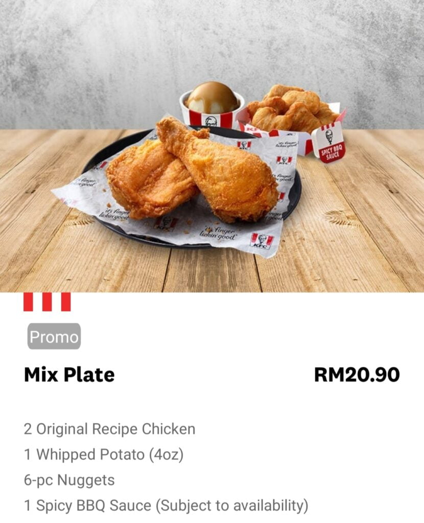 KFC Meals Extra 25% Off Promotion