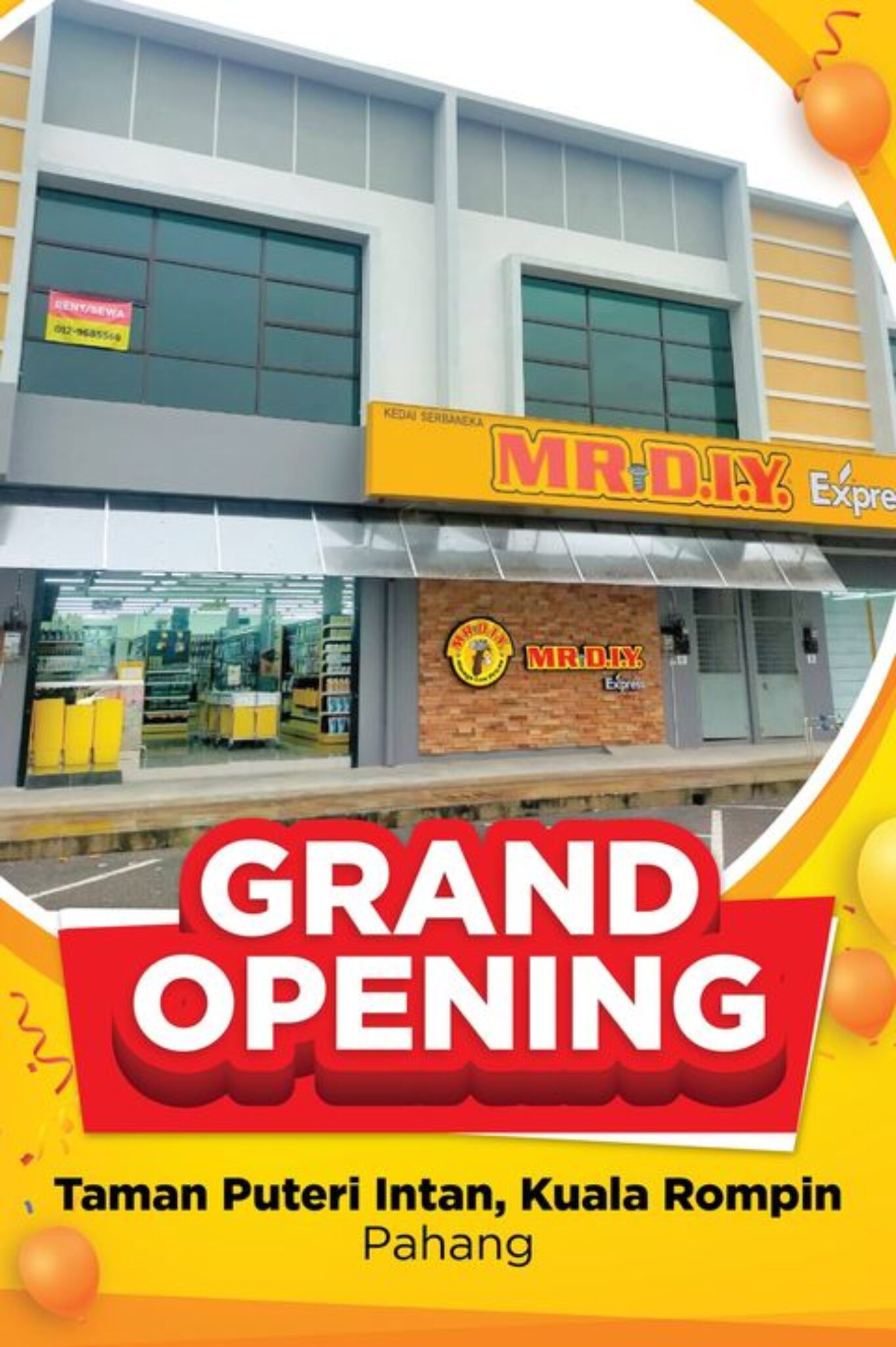 MR DIY Taman Puteri Intan, Kuala Rompin Opening Freebies Giveaway