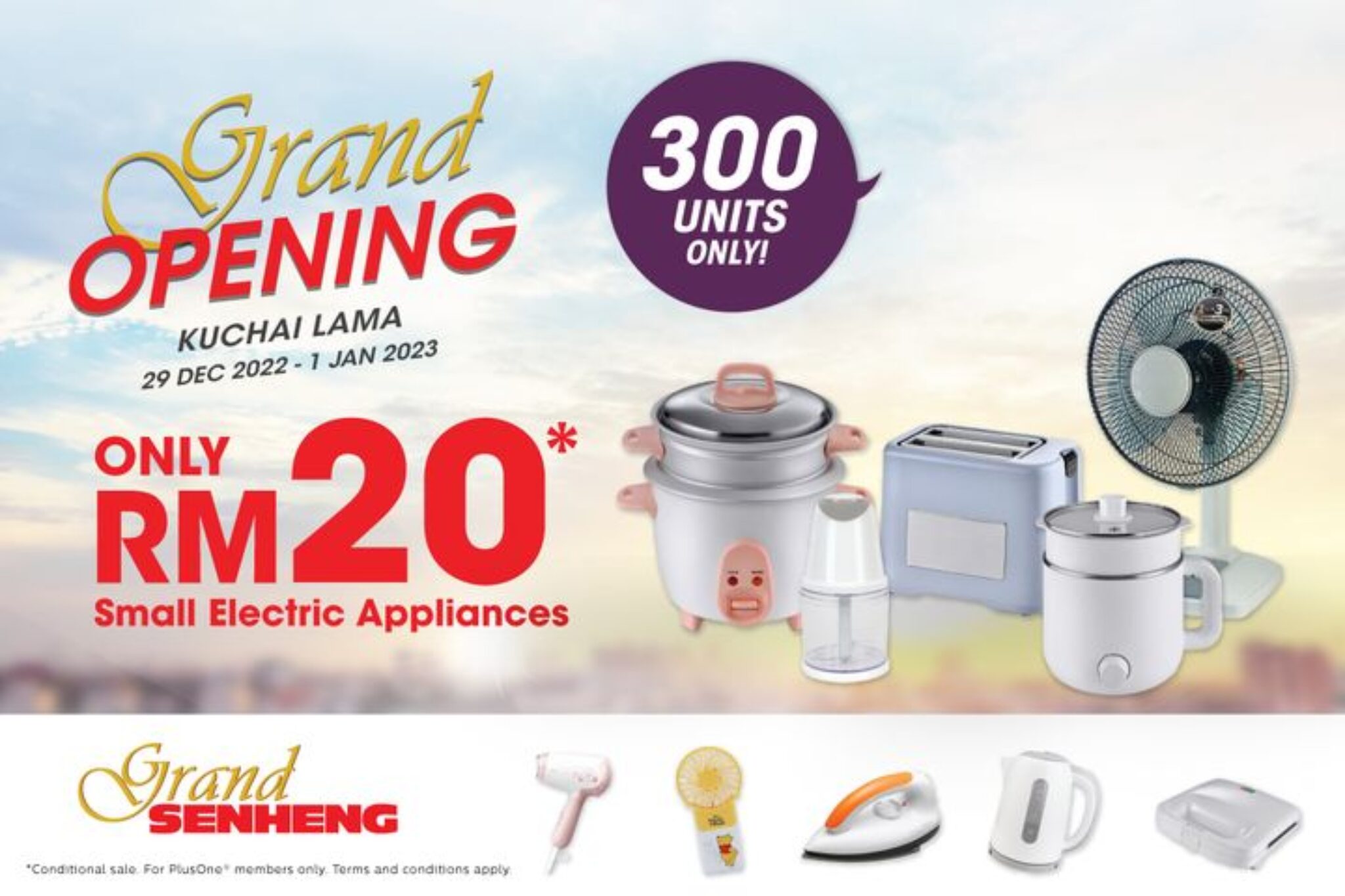 Grand Senheng Kuchai Lama Opening Free RM50 Vouchers Giveaway