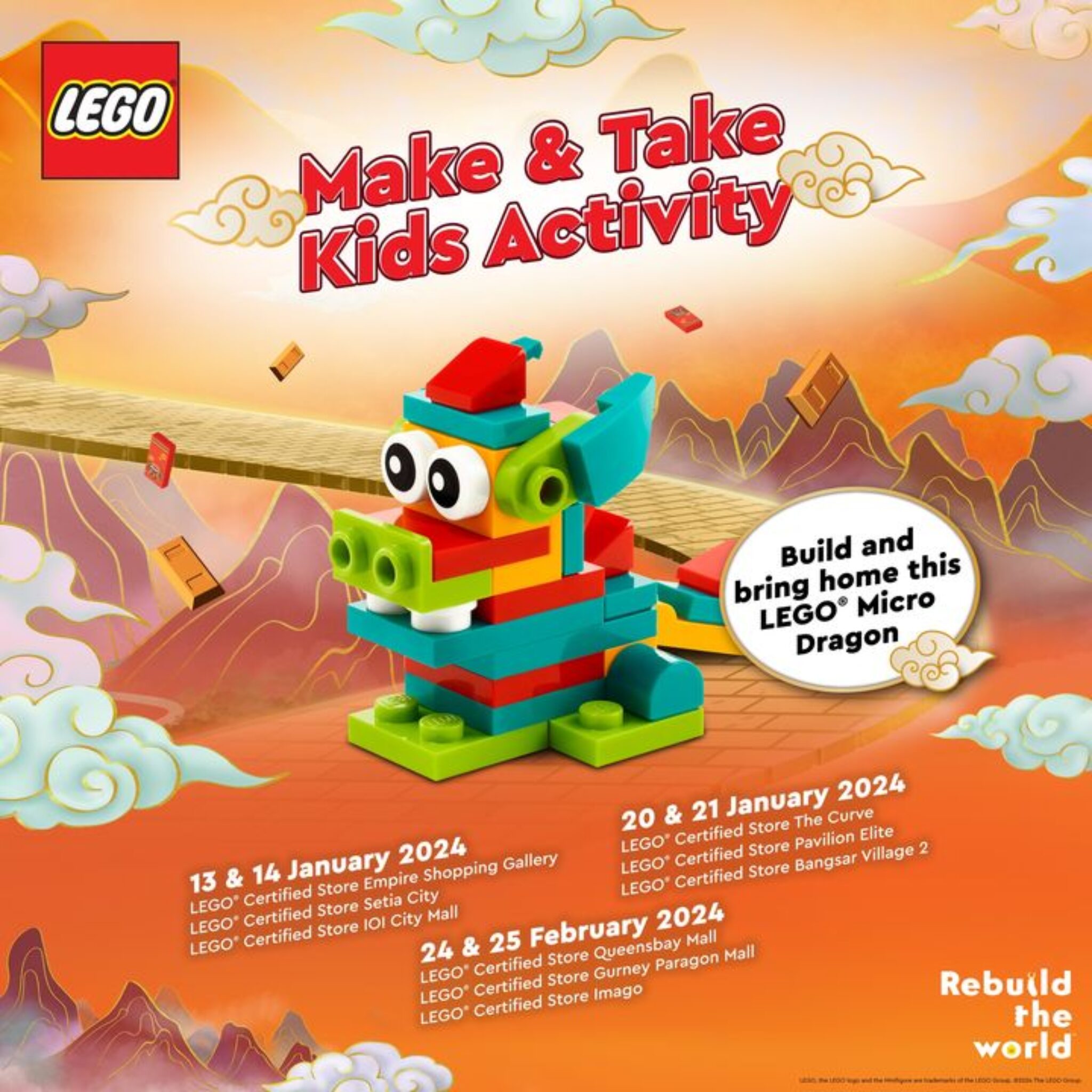 Build a LEGO® Micro Dragon in LEGO Certified Store LEGO® Certified ...