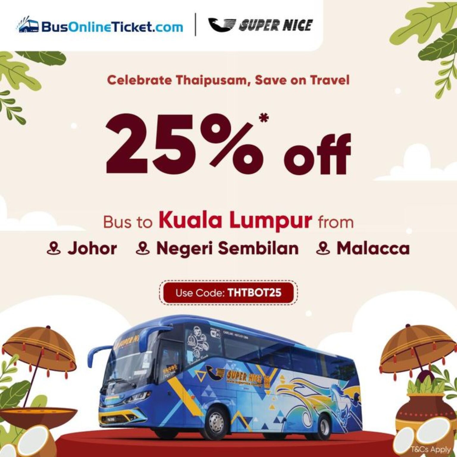 Bus Online Ticket x Super Nice Grassland Bus Tickets Extra 25% Off ...