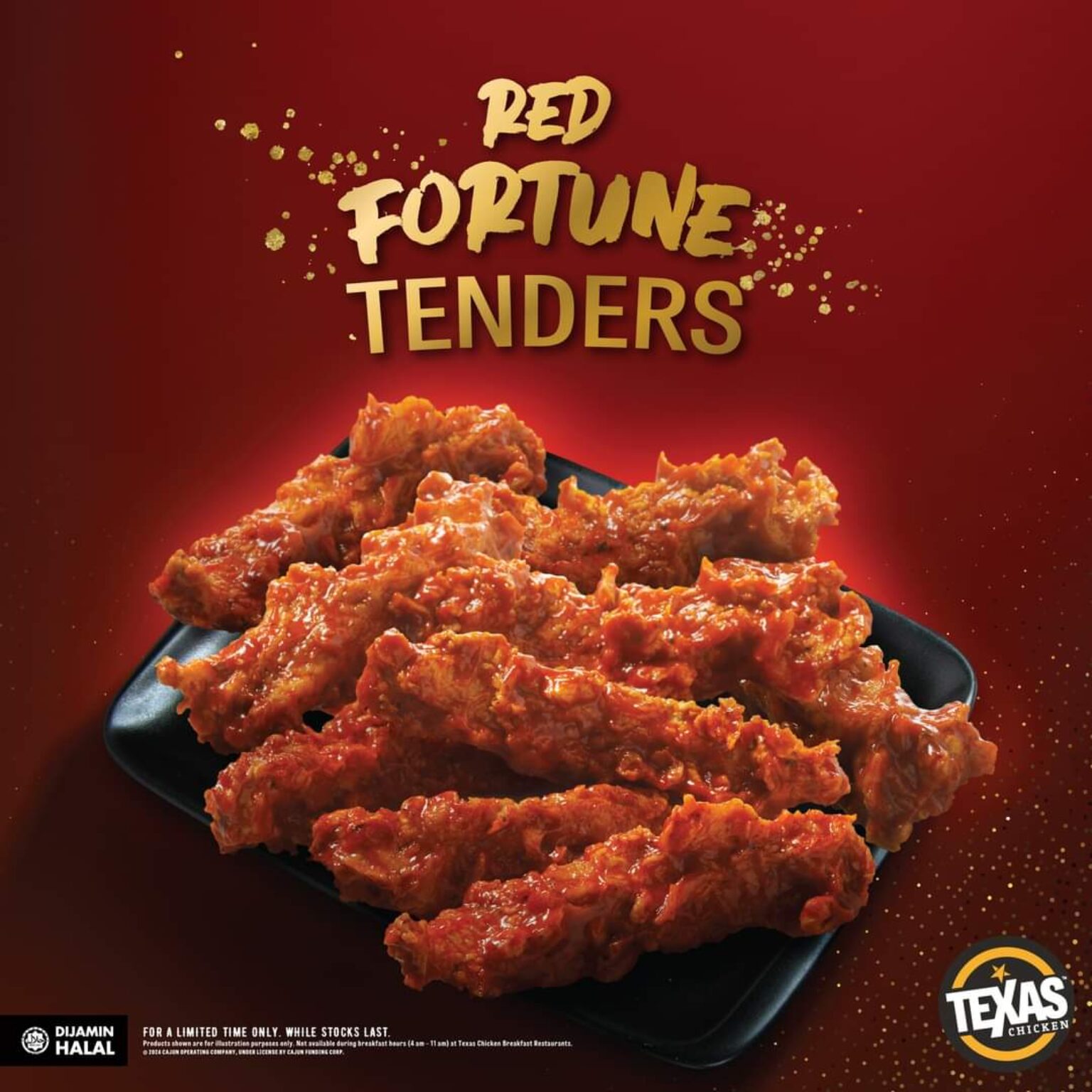 Texas Chicken Red Fortune Chicken: Unique CNY 2024 Celebration Dish at ...