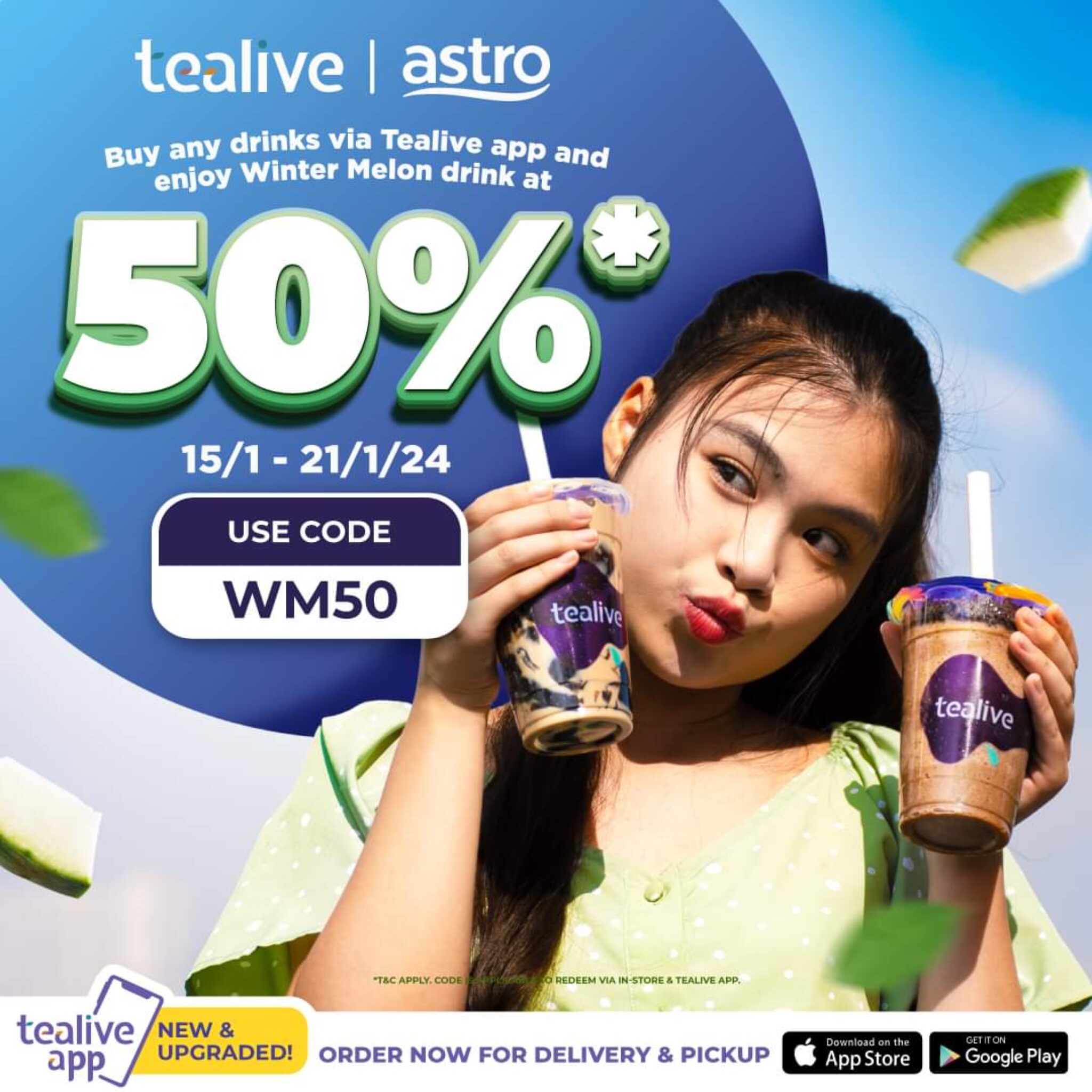 Tealive's Stunning 50% Off Promo Code Deal – Save Big On Winter Melon ...