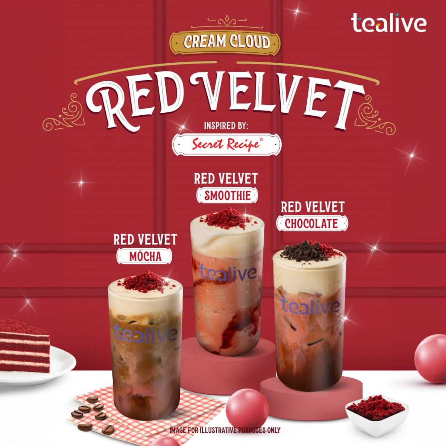 Introducing Tealive's Cream Cloud Red Velvet Series Inspired by Secret ...