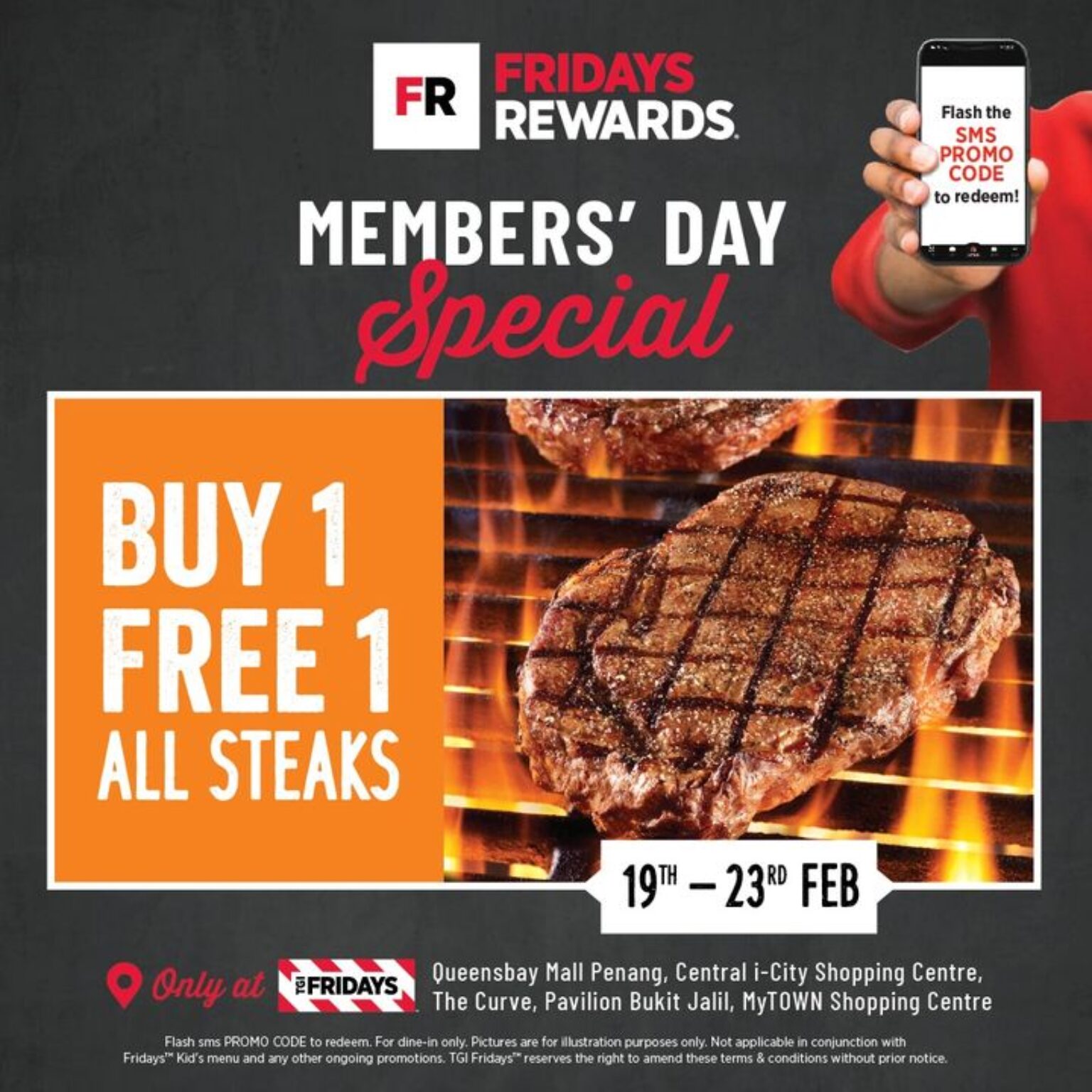 TGI Fridays Member’s Day Special Promo 2024: Enjoy Buy 1 Free 1 All ...