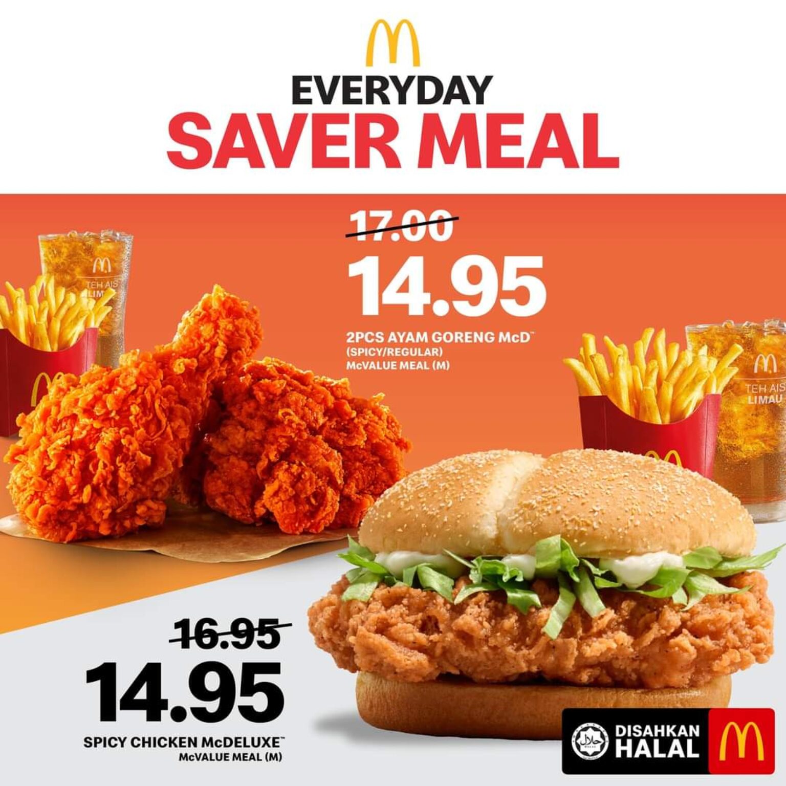 McDonald's Everyday Saver Meal - Save Big on Ayam Goreng McD and Spicy ...