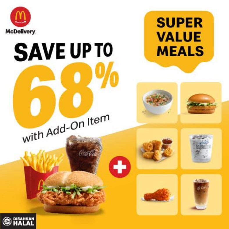 McDonald's Introduces McDelivery Add-Ons for Extra Savings and Value from Feb 2024 Onwards
