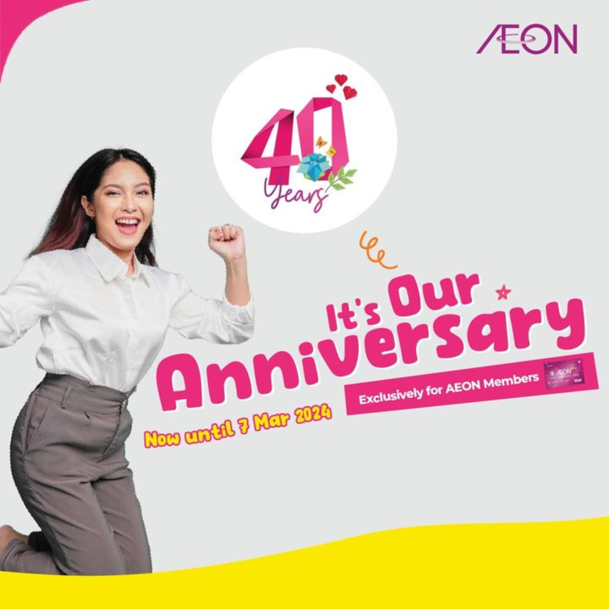 AEON 40th Anniversary Celebration – Exclusive Weekly Specials until 7 ...