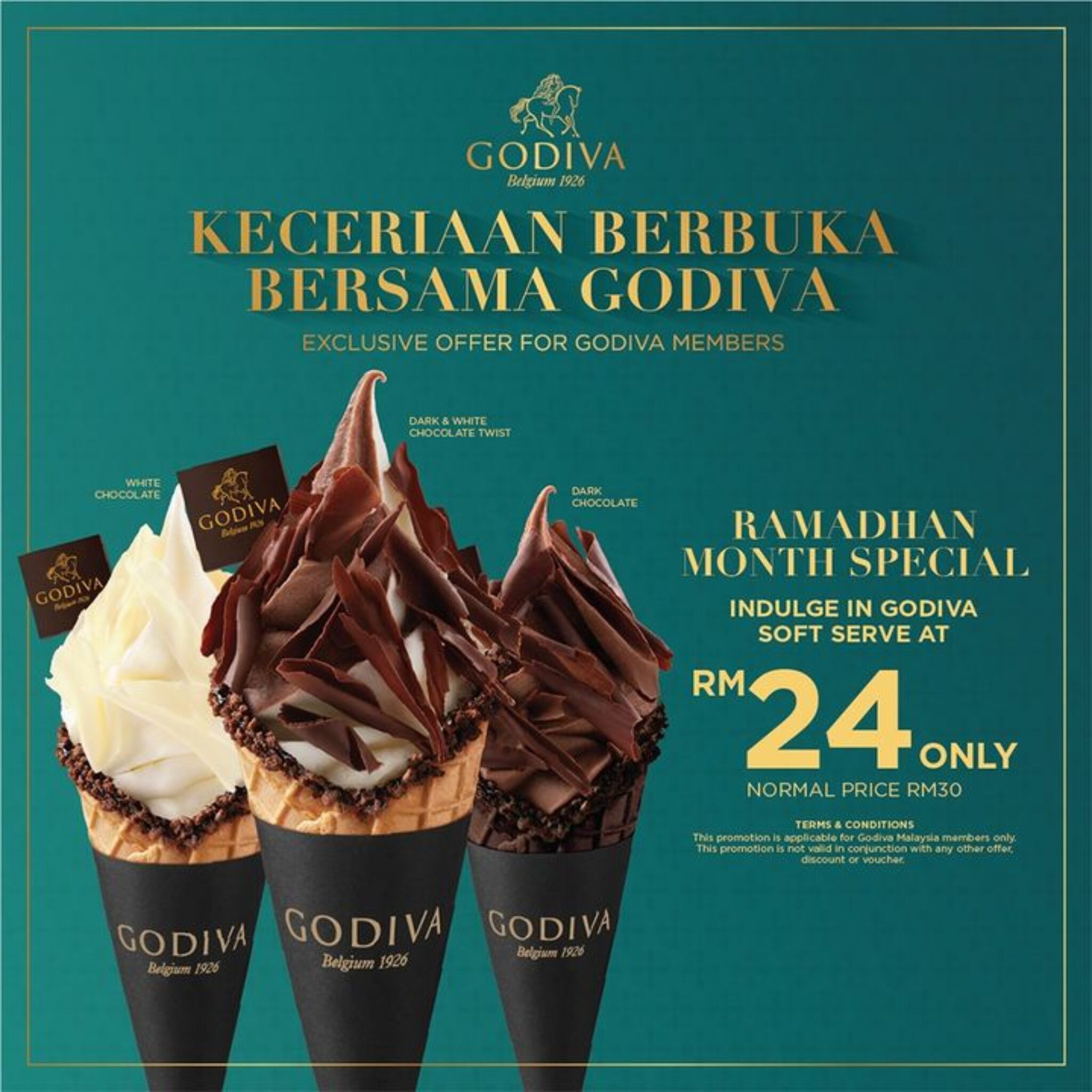 Godiva Soft Serve - A Heavenly Ramadan Delight in Malaysia 2024 at RM 24!