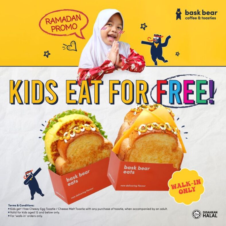 Bask Bear Coffee Ramadan 2024 Special: Kids Eat for FREE + Exclusive Promo