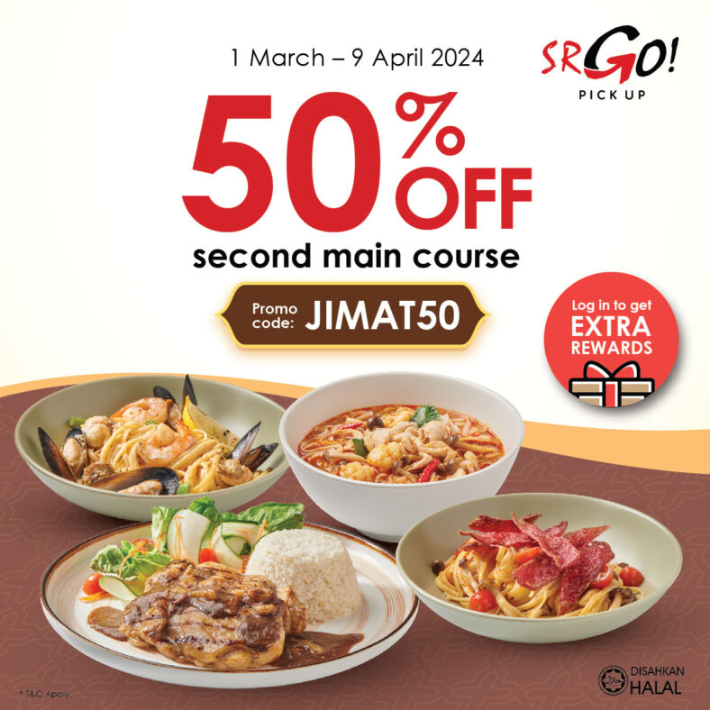 Secret Recipe: Enjoy 50% Off Second Main Course with March - April 2024 ...
