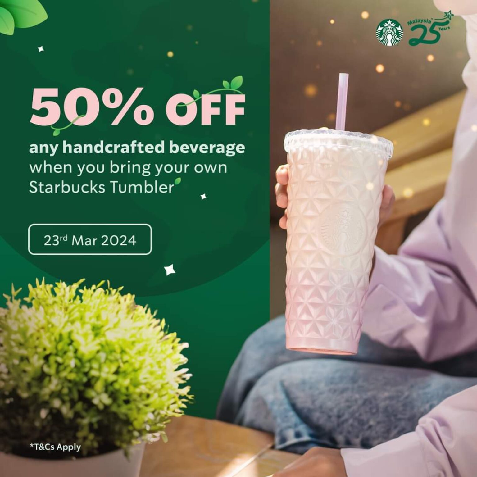 Starbucks : Enjoy 50% Off Handcrafted Beverages with Your Starbucks ...