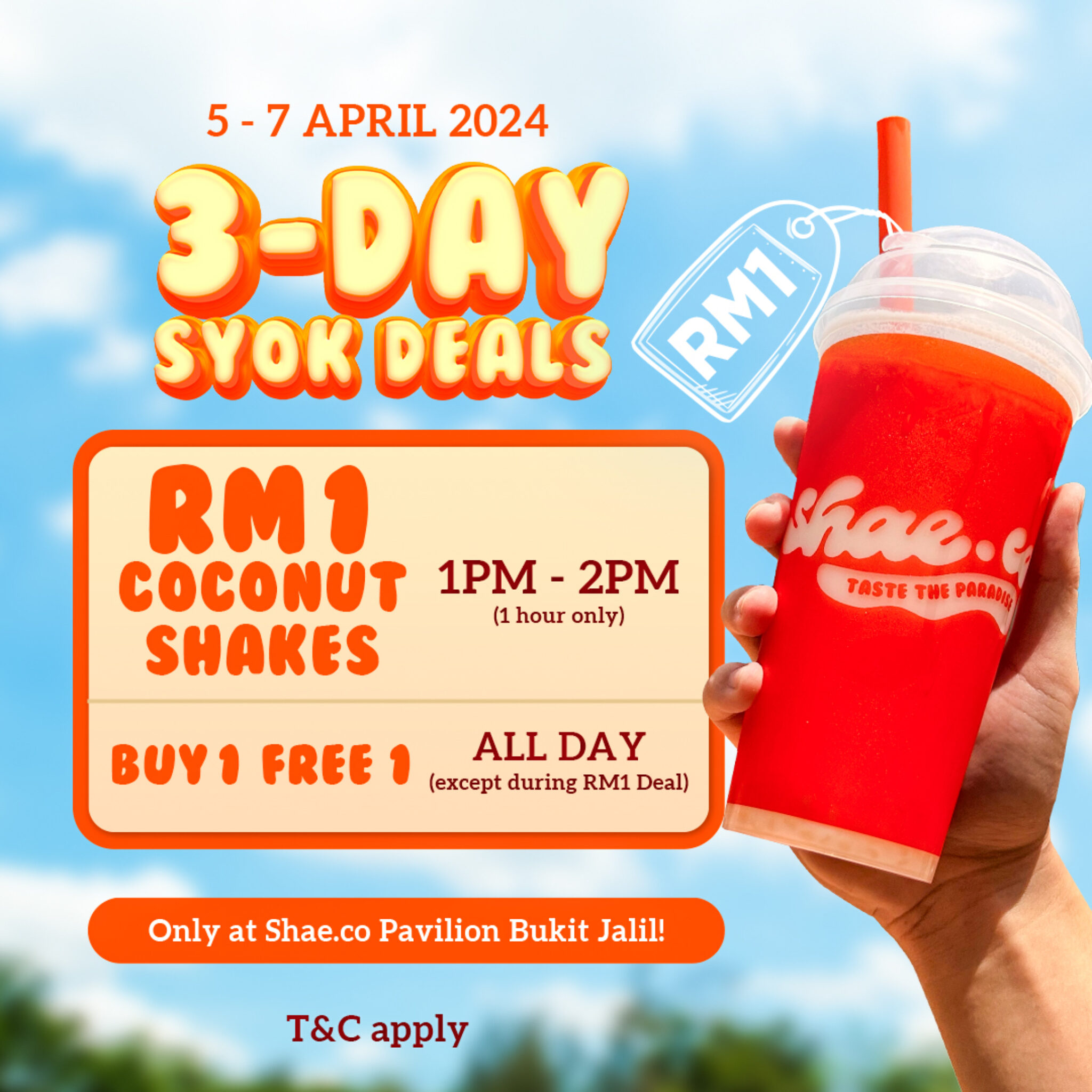 Shae.Co RM1 COCONUT SHAKE DEAL