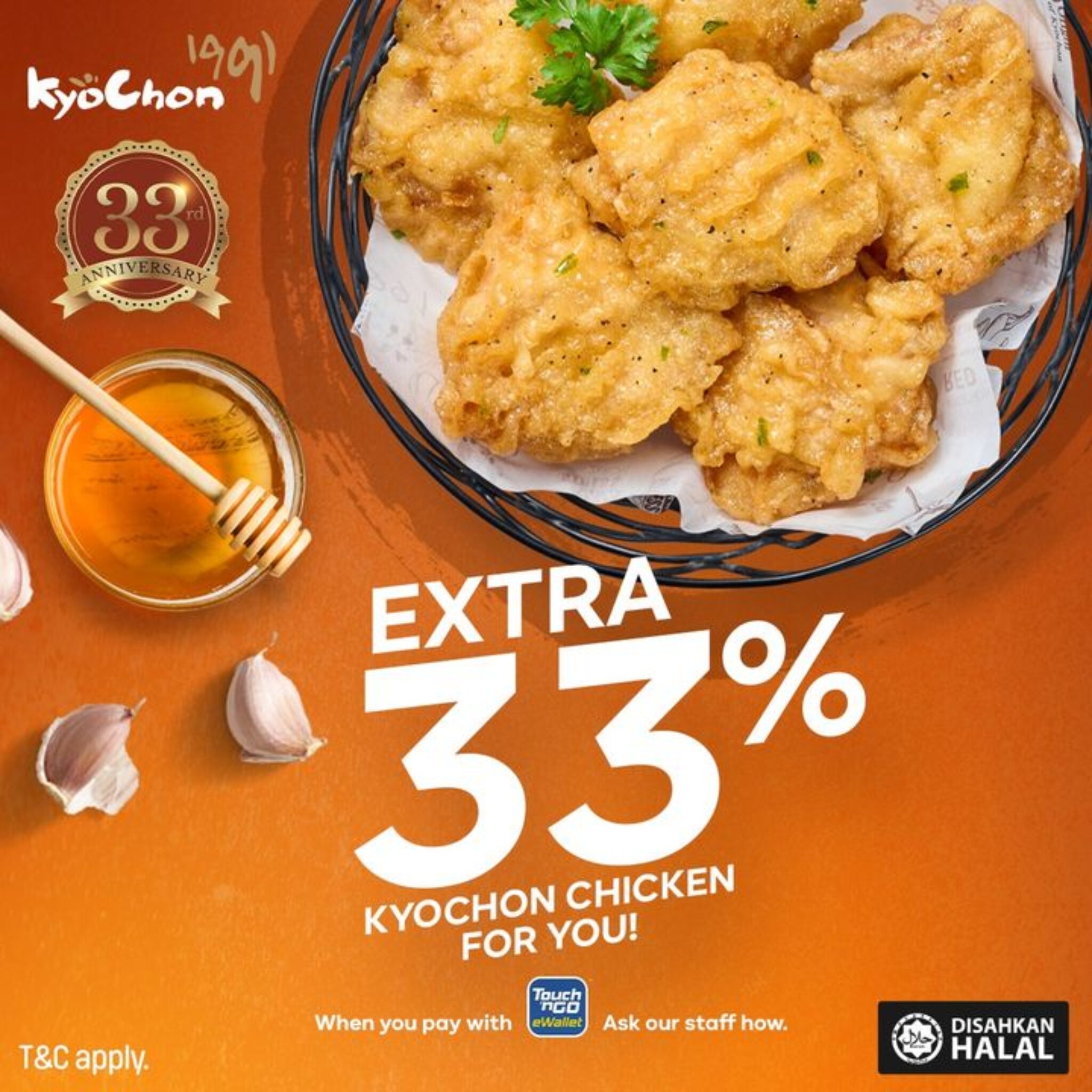 KyoChon 1991's Boneless Chikin Special: Get 33% More with Touch 'n Go eWallet Promo 2024