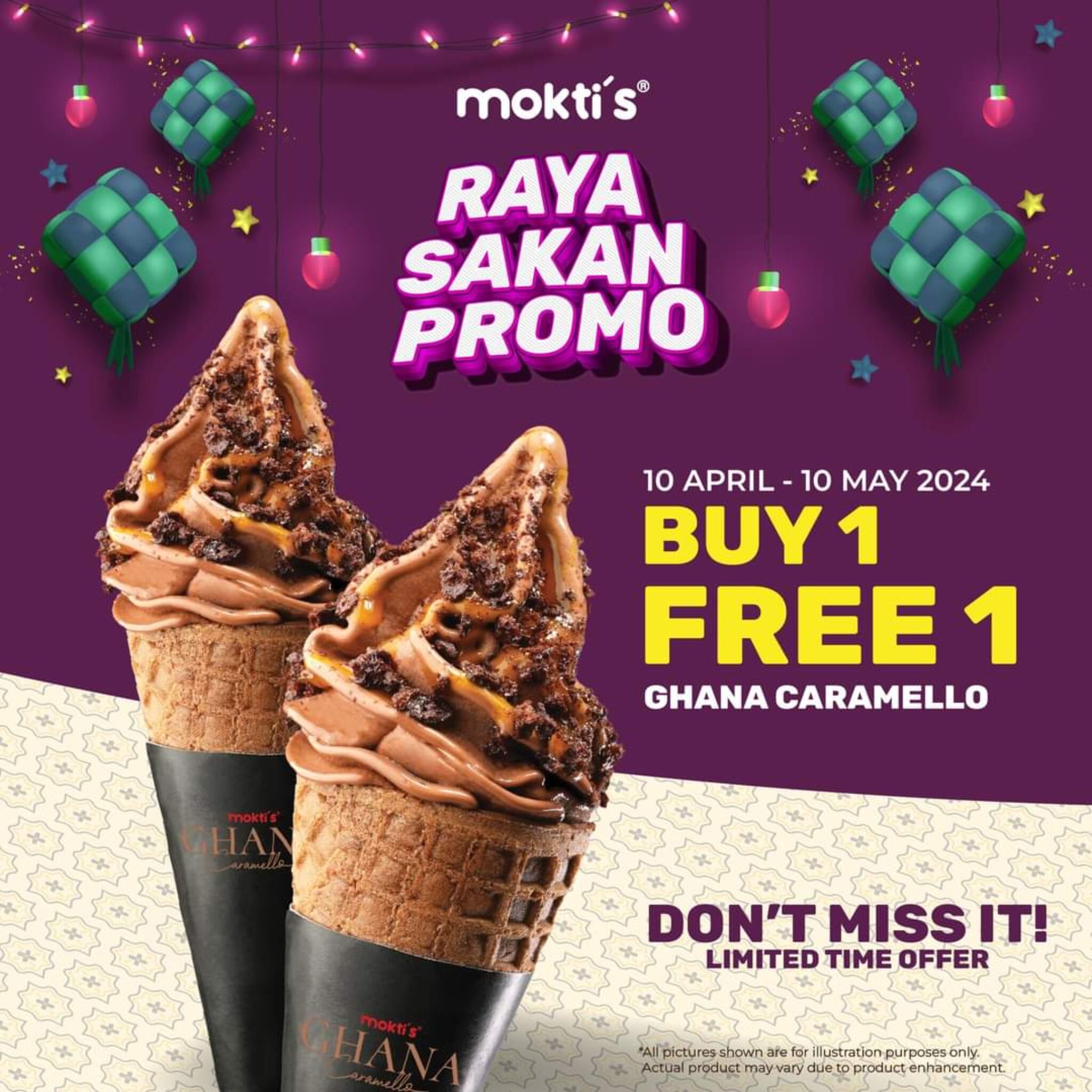 Moktis Ice Cream Raya Promotion Apr/May 2024 - Treat Yourself to Sweet ...