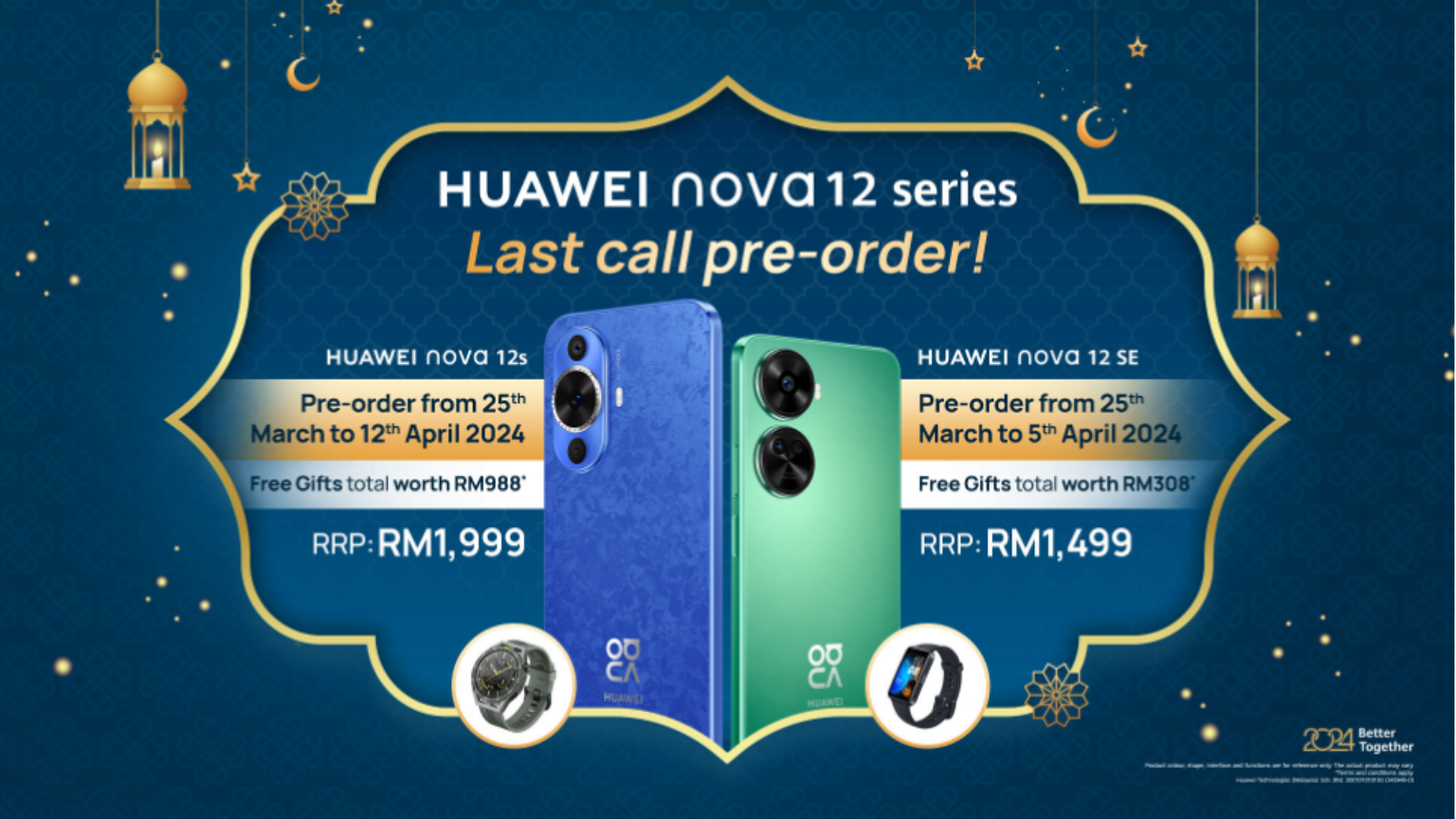 DON'T MISS THE CHANCE TO PRE-ORDER THE HUAWEI NOVA 12 SERIES DEVICES WITH FREE GIFTS WORTH UP TO ...