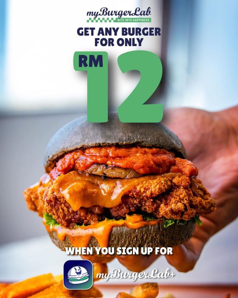 myBurgerLab: Savor the Flavor - Get a Single Patty Burger for RM12 ...