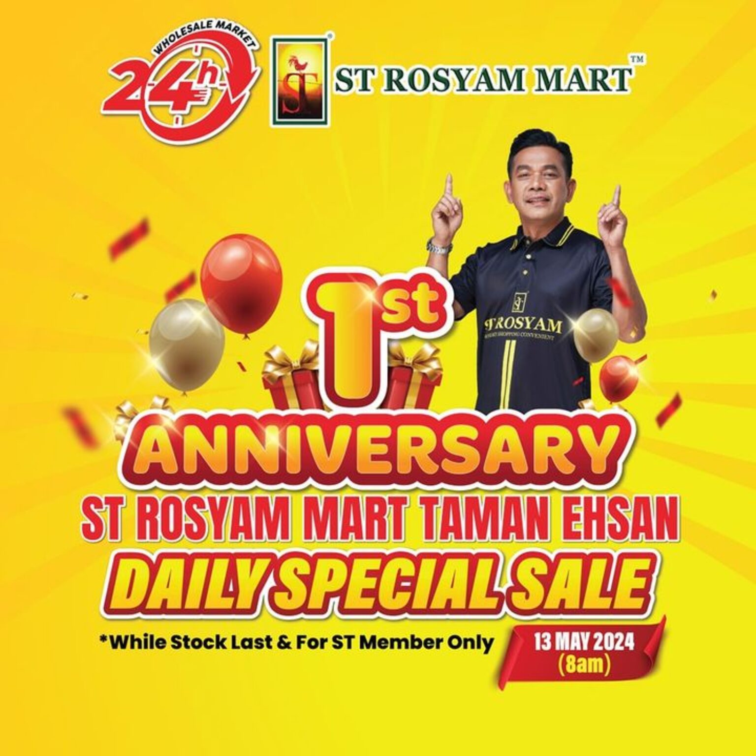 ST Rosyam Mart Taman Ehsan's 1st anniversary promotion