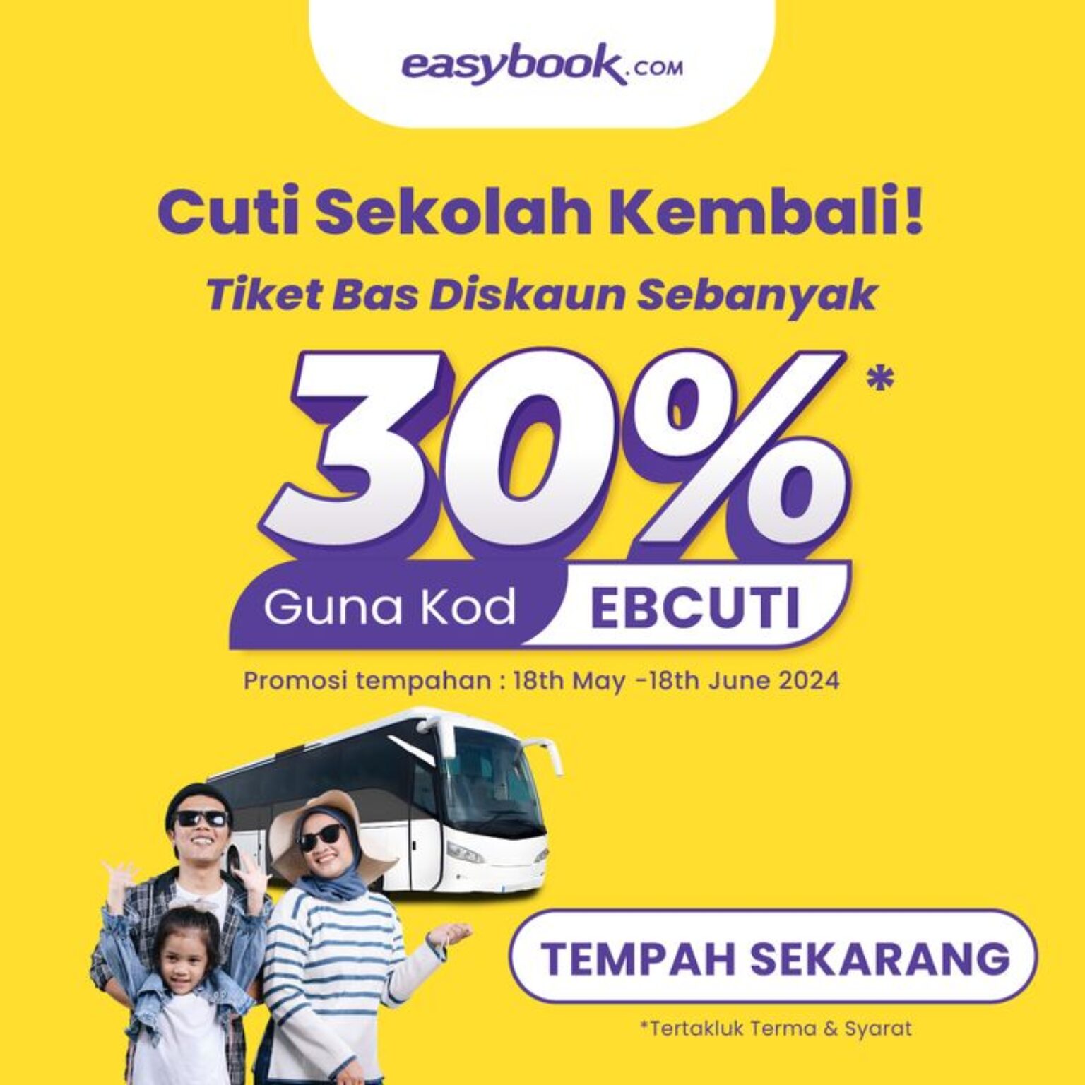 Easybook School Holidays Sale May - June 2024
