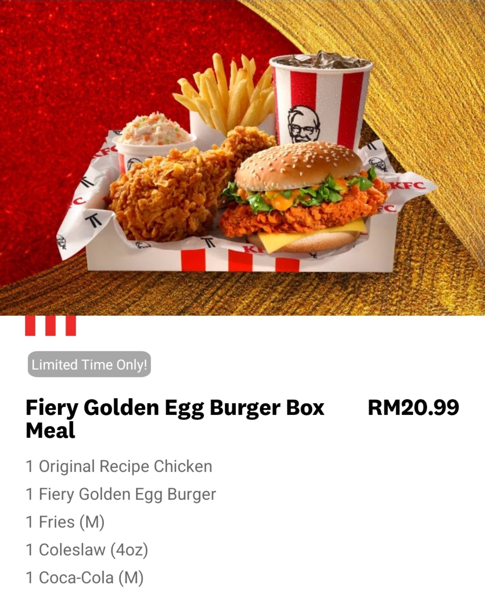 KFC: Fiery Golden Egg Burger - Unleash the Heat! (2024)