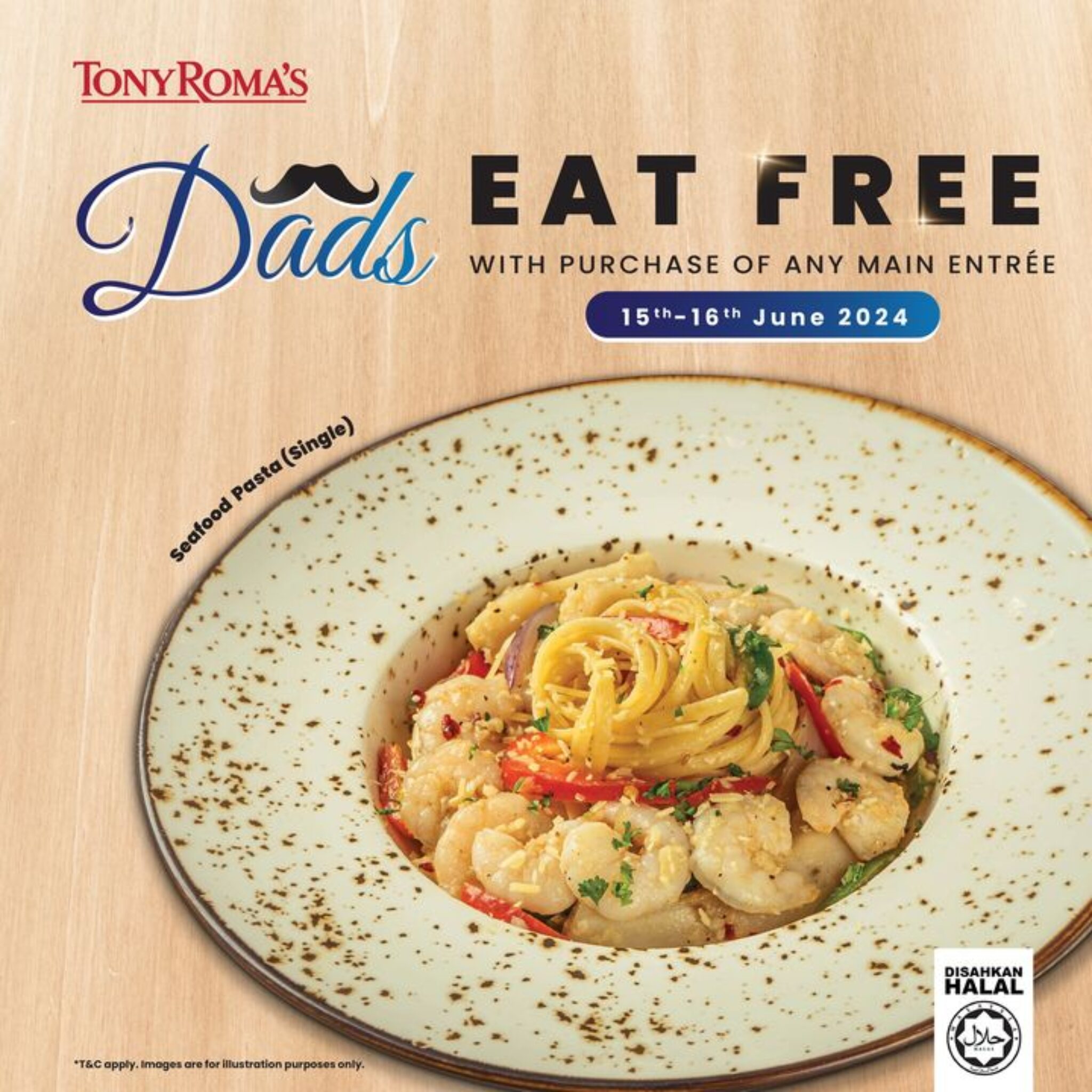 Celebrate Father’s Day 2024 at Tony Roma’s with a Free Seafood Pasta ...