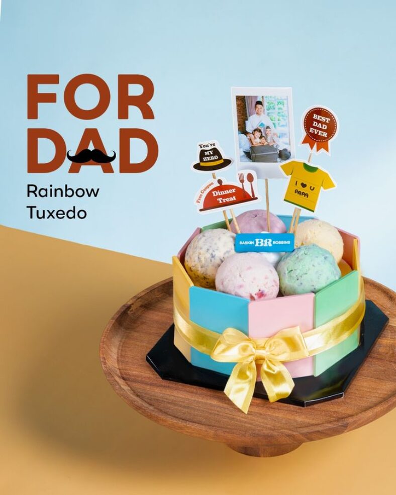 Celebrate Father's Day with Baskin Robbins' Rainbow Tuxedo Cake – Free ...