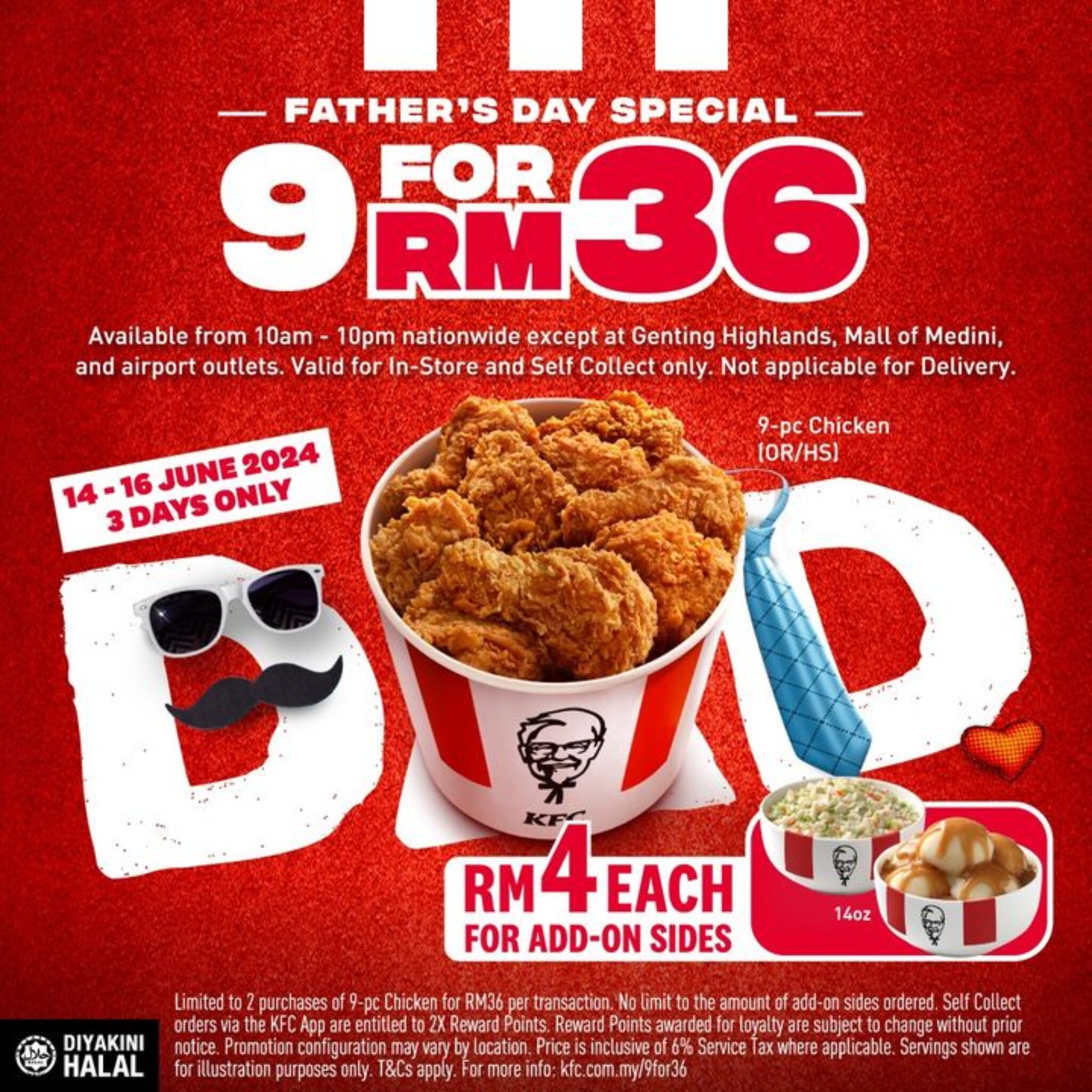 Celebrate Father's Day 2024 with KFC's Special 9pc Fried Chicken Deal ...
