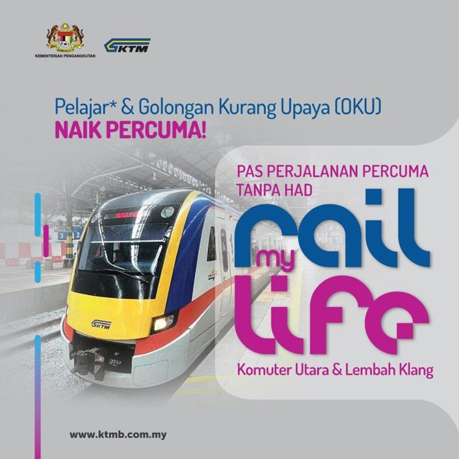 Introducing KTM MyRail Life: A Free Travel Pass for Students and People with Disabilities