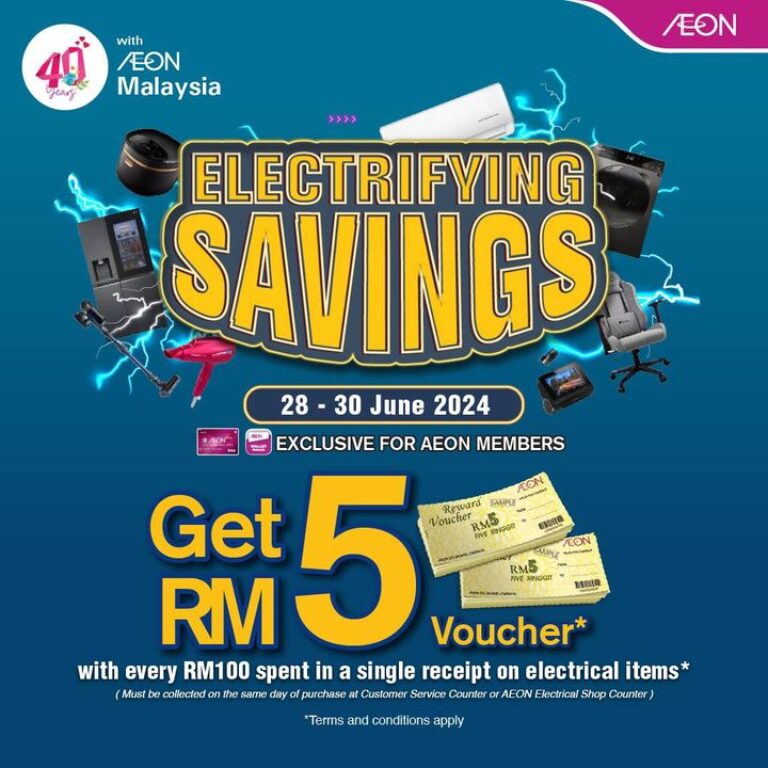 Electrify Your Shopping Experience: Get an RM5 e-Voucher for Every ...