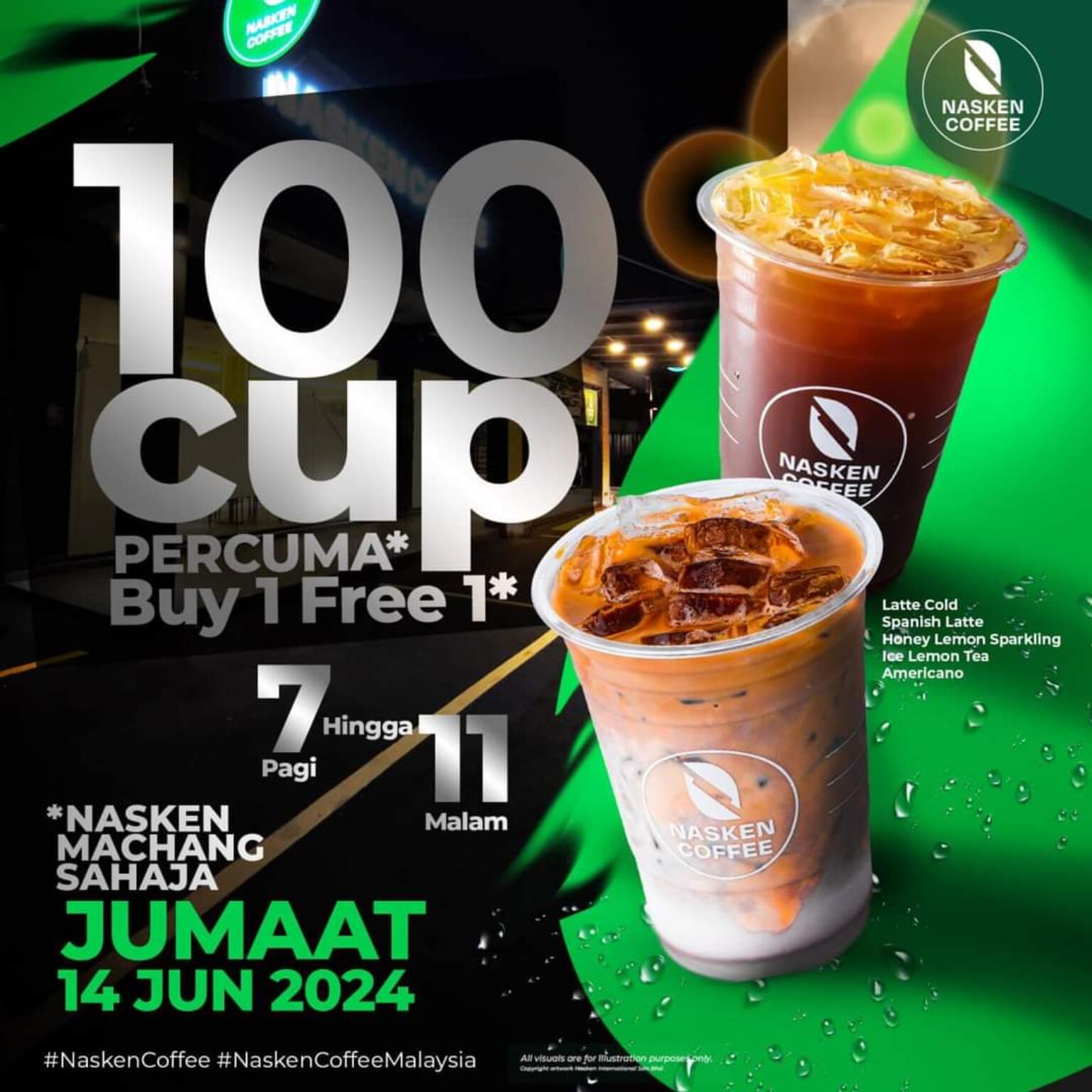Celebrate the Grand Opening of Nasken Coffee Machang: Buy 1 Free 1 for ...