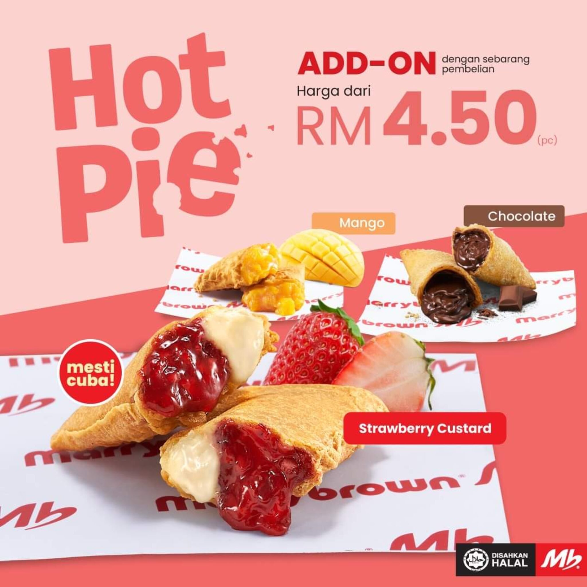 Introducing Marrybrown's Hot Pie Range Menu 2024