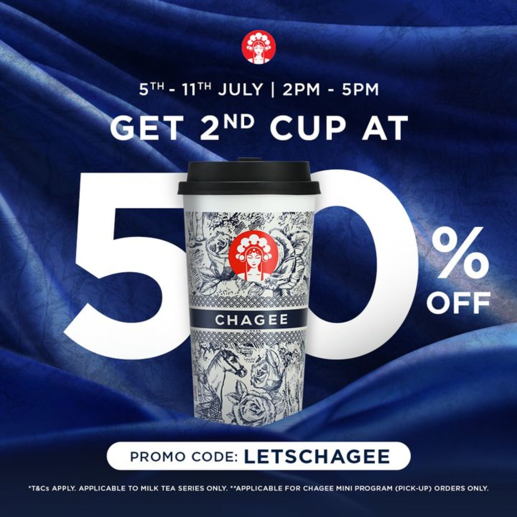 One Milk Tea Isn't Enough! 50% Off Your Second Cup at CHAGEE This July 2024