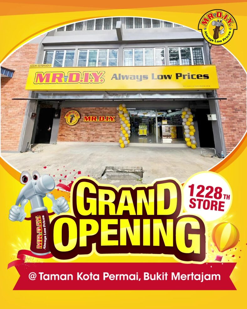MR DIY Taman Kota Permai, Bukit Mertajam Outlet Opening Promotions