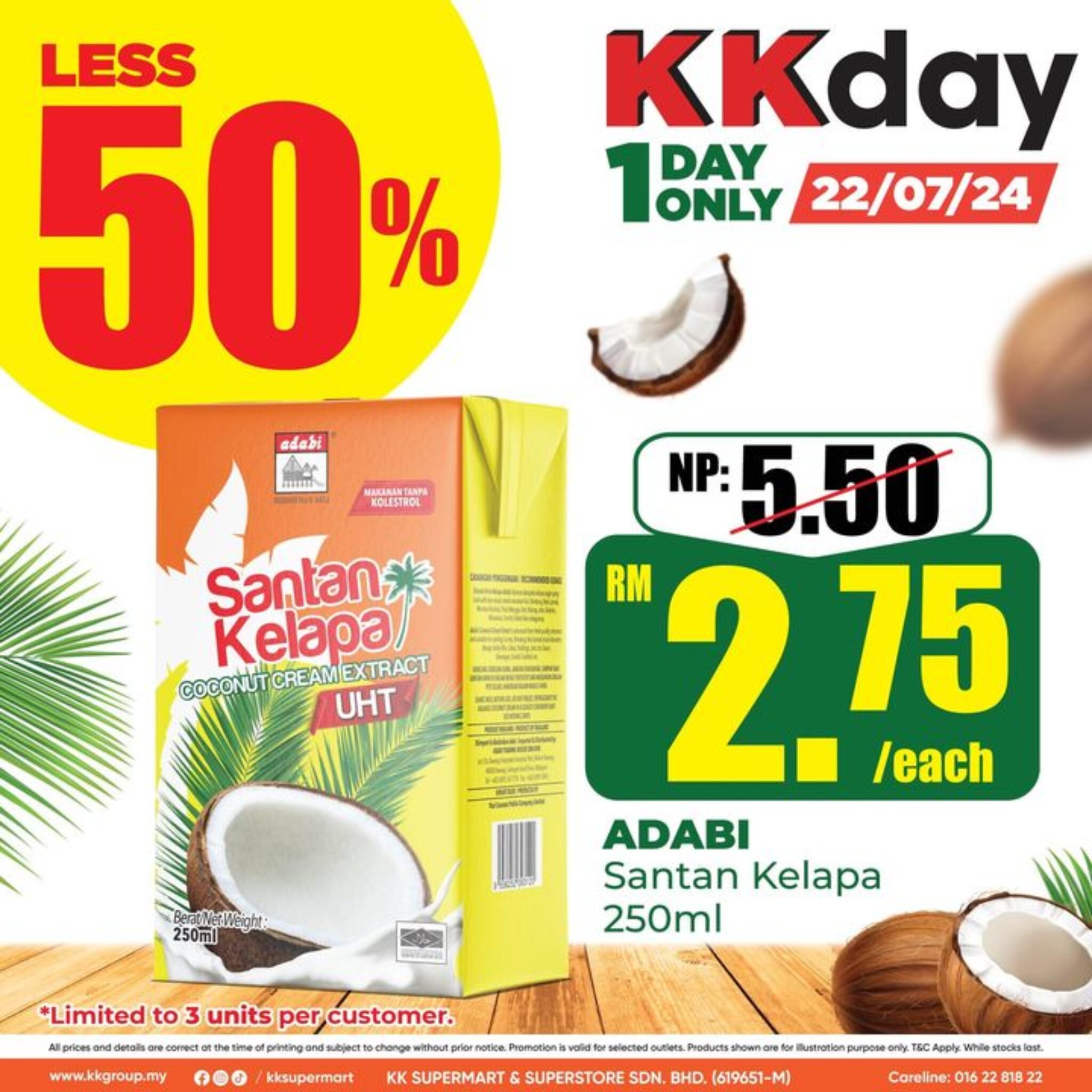 KK Super Mart Coconut Milk Sale: 50% Off Adabi This July 2024!