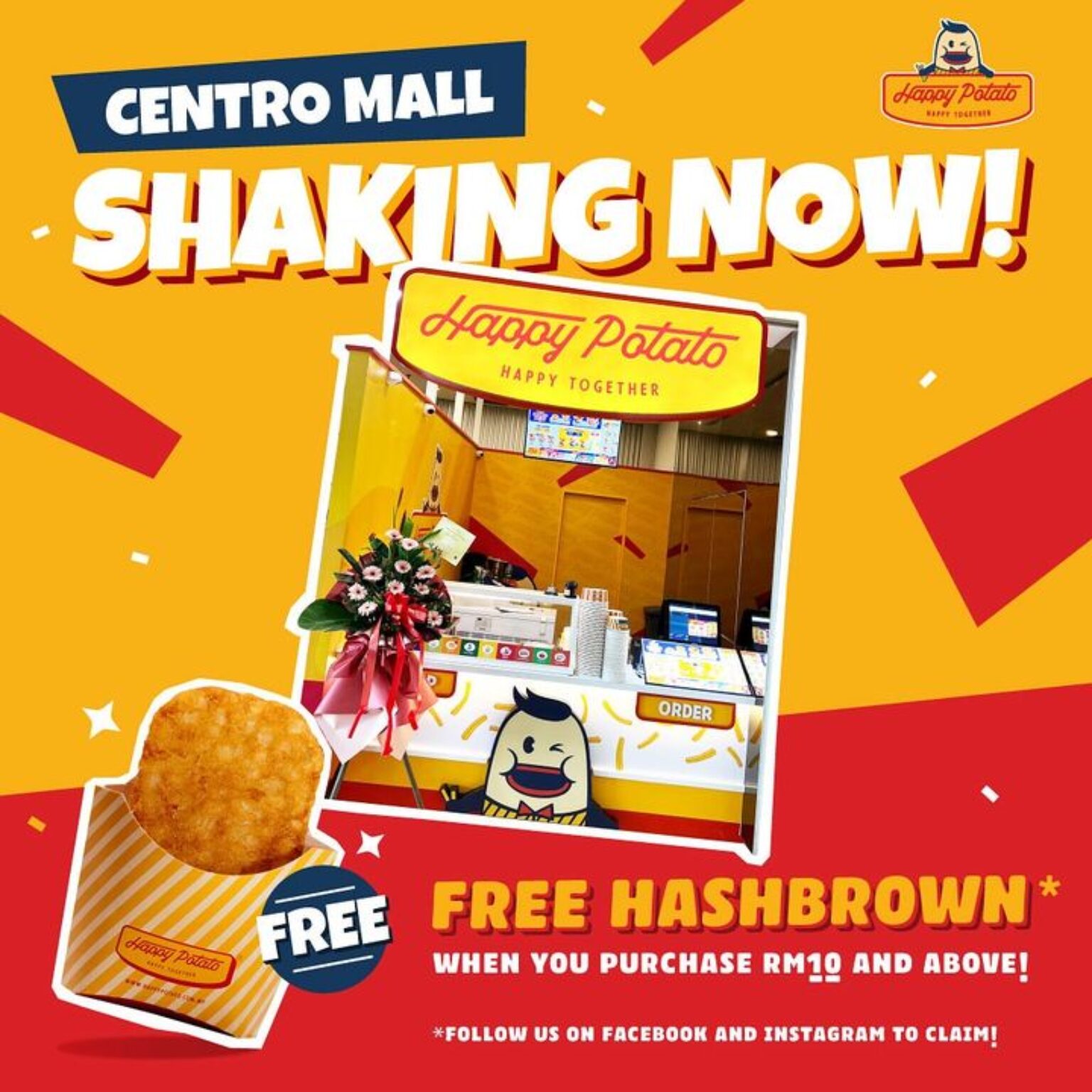 Celebrate with Happy Potato at Centro Mall this July 2024!