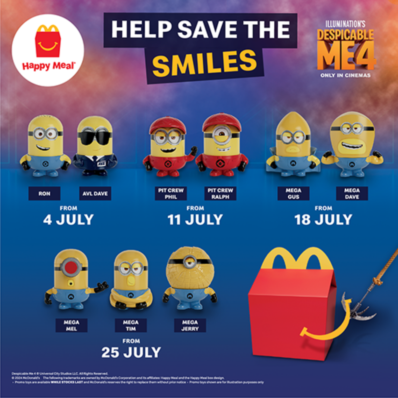 Get Your Hands on the Despicable Me 4 Happy Meal POP Kit Collection at ...