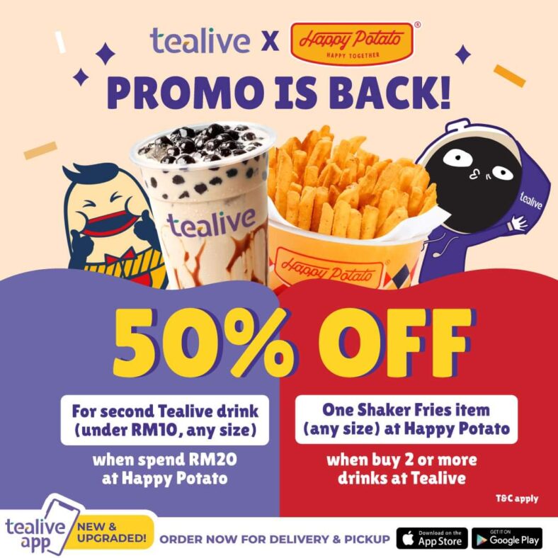 Tealive X Happy Potato Promo 2024