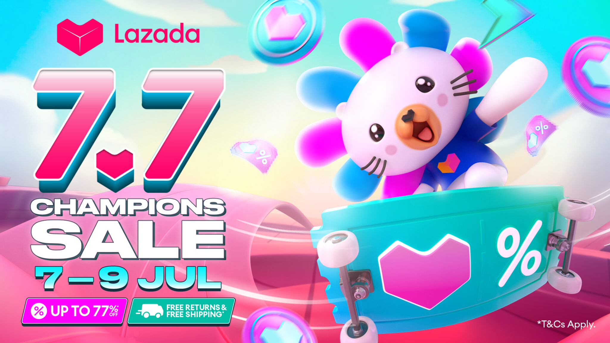 Lazada 7.7 Champions Sale 2024 Vouchers: Score Big Savings from 1 -9 July 2024