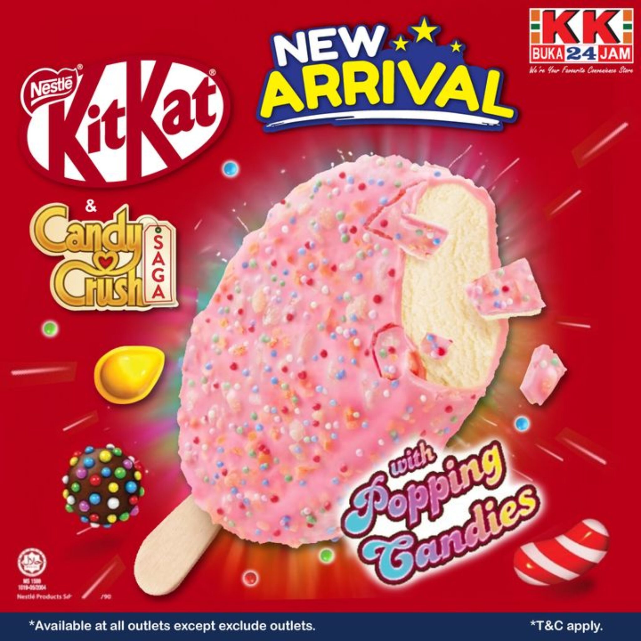 KitKat Ice Cream with Popping Candies at KK SUPER MART!