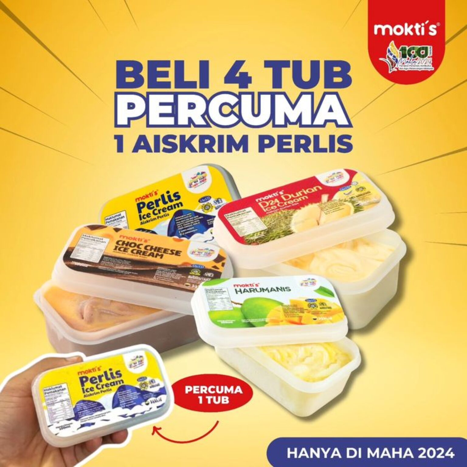 Last Day! Get a FREE Scoop of Perlis Ice Cream with Your Mokti’s ...