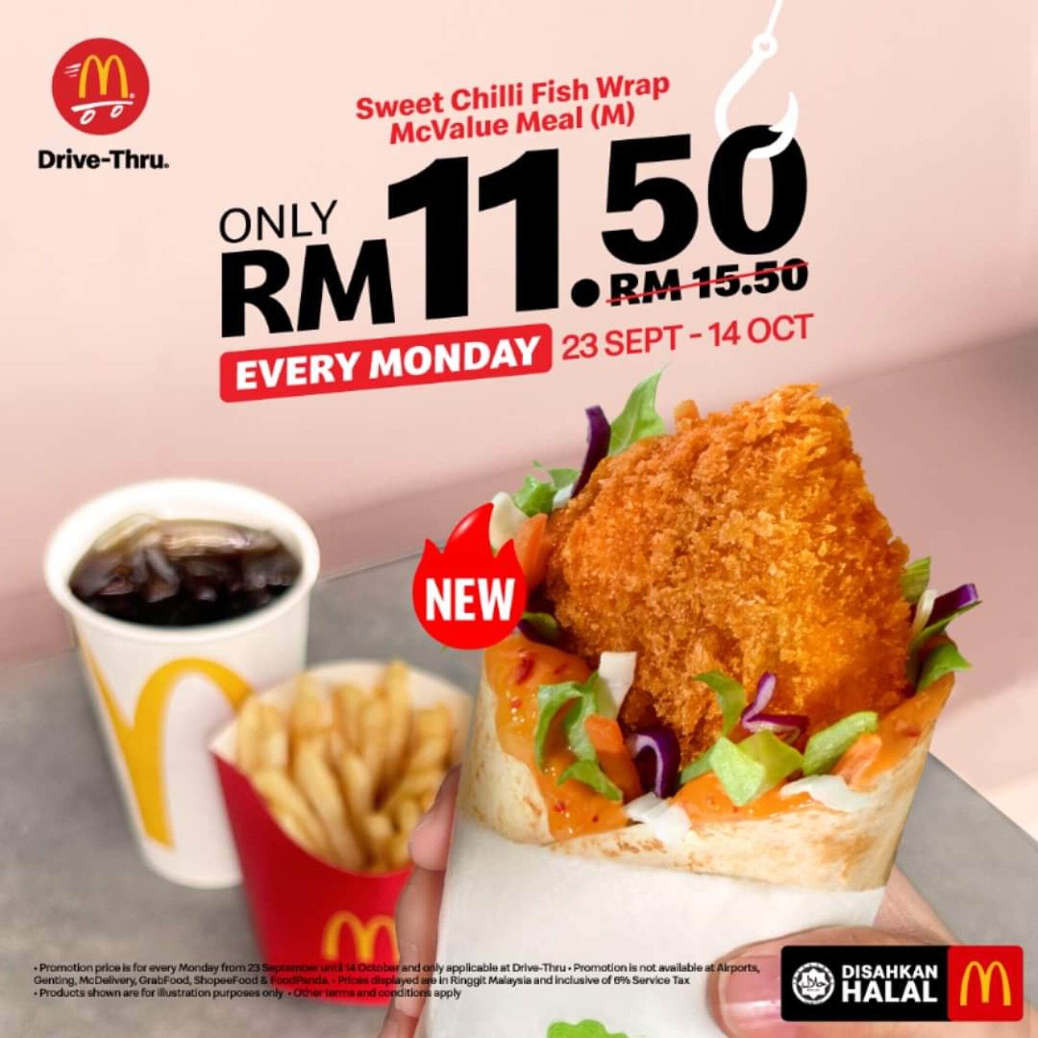 Make Your Mondays Delicious with McDonald’s Sweet Chilli Fish Wrap ...