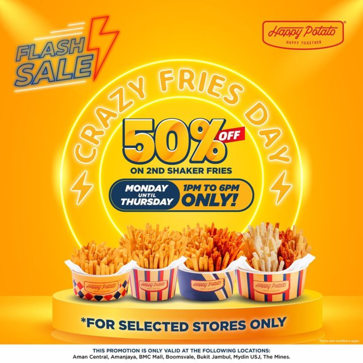 Get Your Fry Fix: Happy Potato Malaysia's Crazy Fries Day!