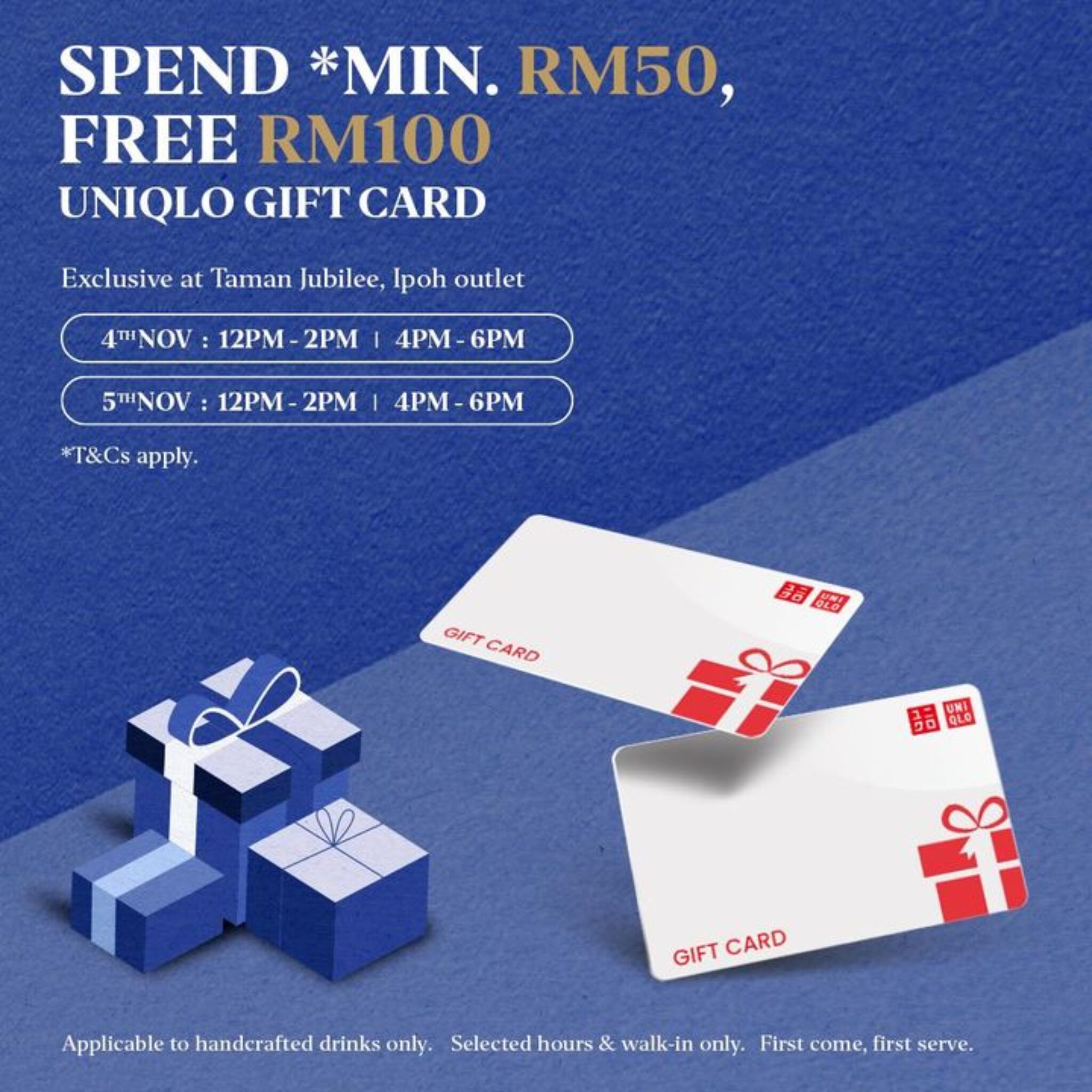 Zus Coffee Unbeatable Coffee Deal: Get a FREE RM100 Uniqlo Gift Card with Your Drink! (November ...