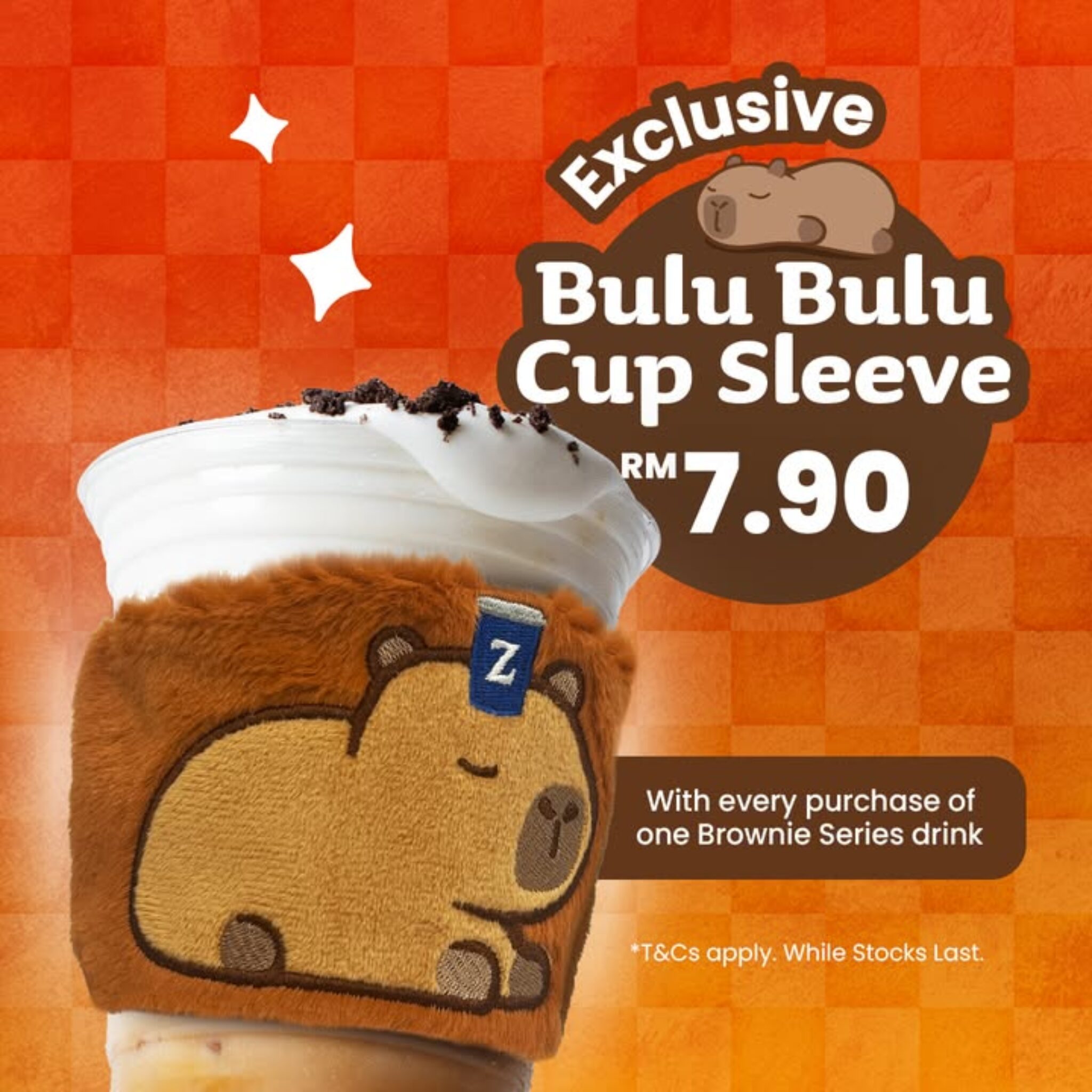 Grab a Fuzzy Friend: ZUS Coffee's Adorable Capybara Cup Sleeve Promo!
