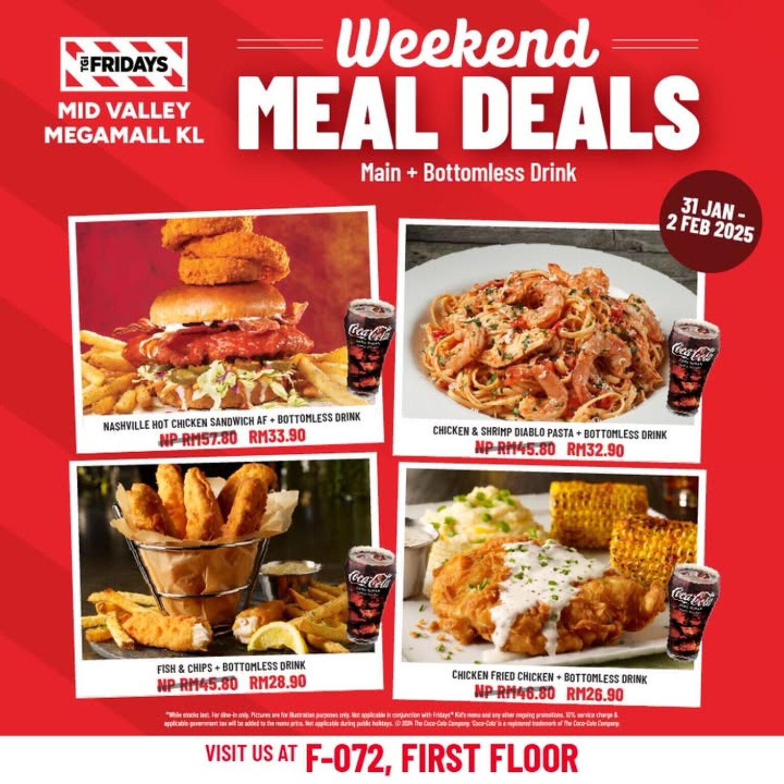 Indulge in Delicious Weekend Meal Deals at TGI Fridays Mid Valley ...