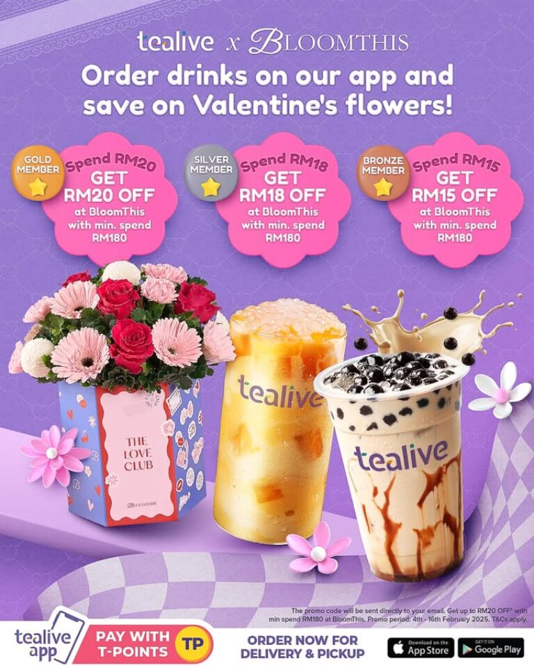 Exclusive Valentine’s Deal: Tealive & BloomThis Team Up for Sweet ...