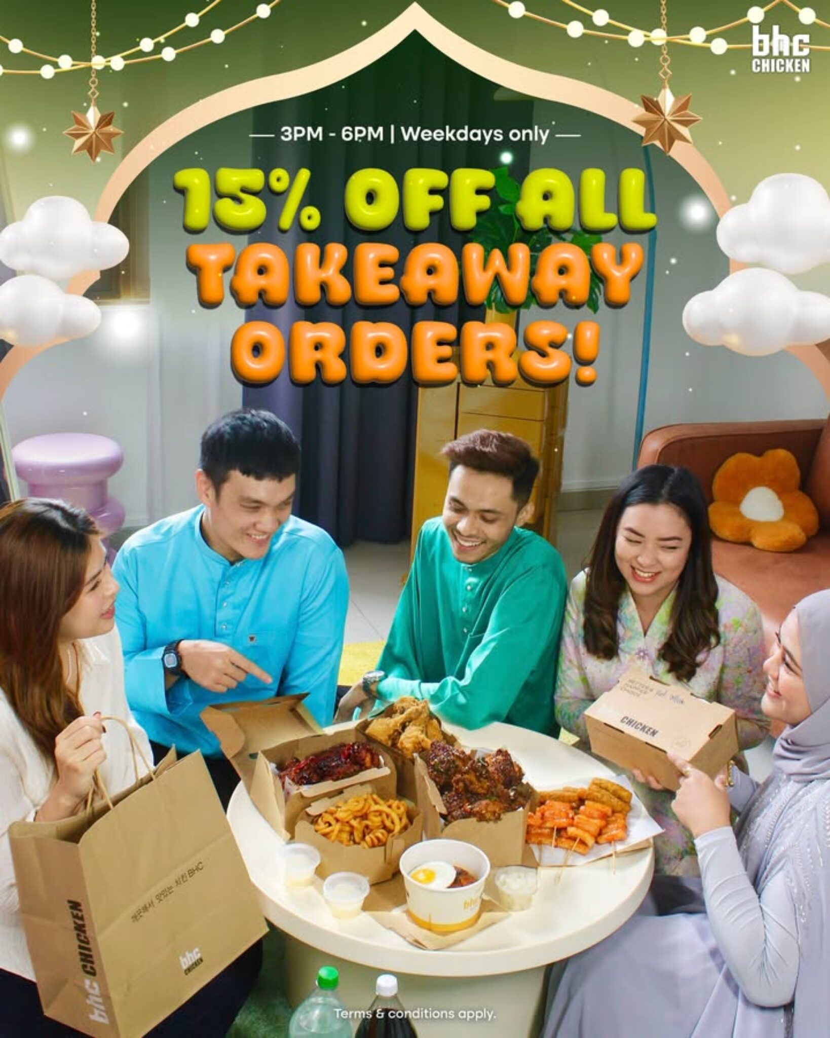 Savor Savings: 15% Off Takeaway at BHC Chicken Outlets!