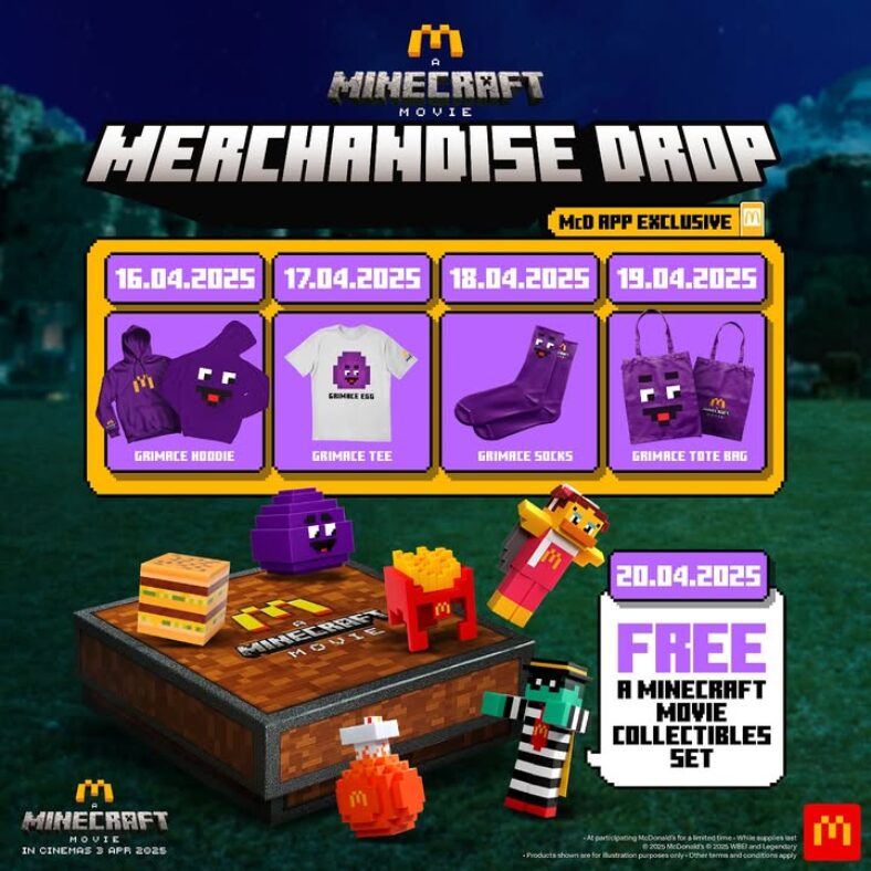 Score FREE A Minecraft Movie Collectibles Set at McDonald's - Limited ...